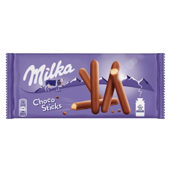 Milka Choco Stix hrskavi keks preliven alpskom mlečnom čokoladom 112g ...