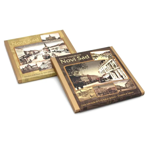 Vintage postcards from Serbia Novi Sad Eugen čokolada sa bademom 90g ...